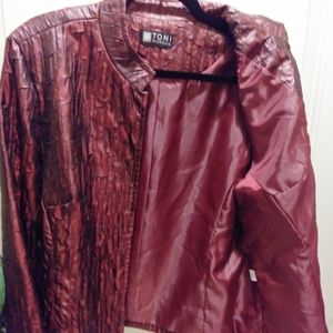 Toni Morgan | Jackets & Coats | Burgundy Jacket | Poshmark